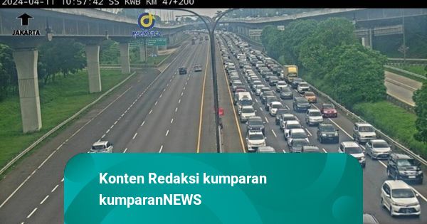 Tol Japek Padat Siang Ini, Polisi Terapkan Contraflow di KM 55 hingga KM 65 | kumparan.com